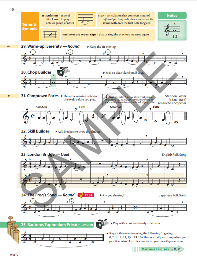 Tradition of Excellence Baritone TC Book 1 – Brick & Mortar Music